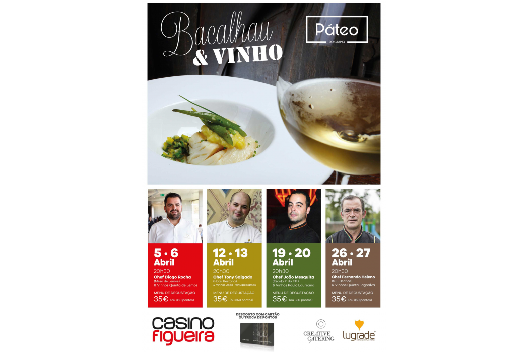 Bacalhau e vinho no Casino Figueira este fim de semana com o chef Tony ...
